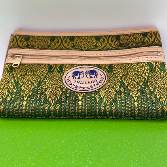 Thailand Made | Bags | Thailand Elephant Zip Up Pouch | Poshmark